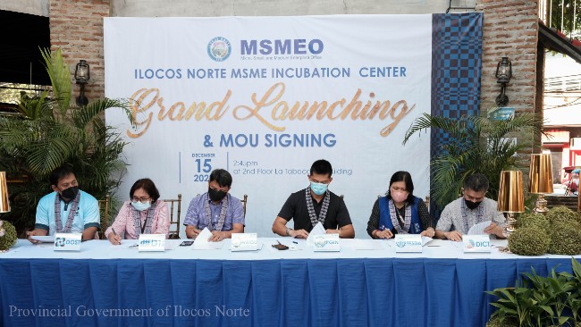 Ilocos Norte establishes an Incubation Center for MSMEs
